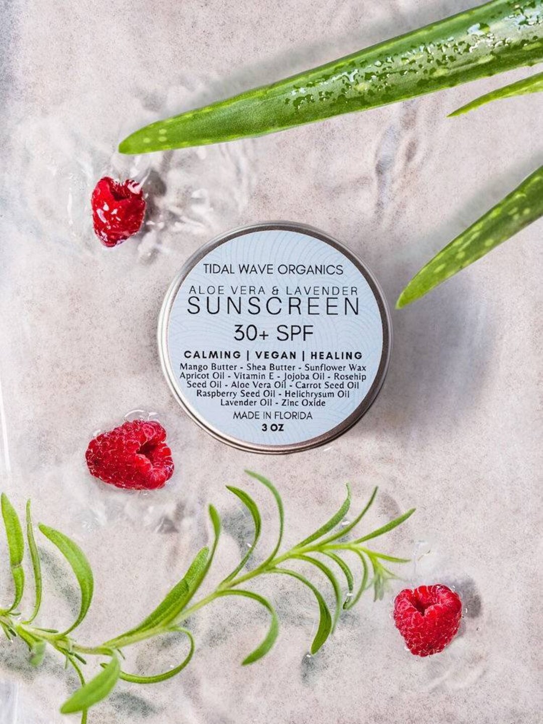 Aloe Vera & Lavender Vegan Sunscreen | 30+ | Vegan and Reef-safe ...