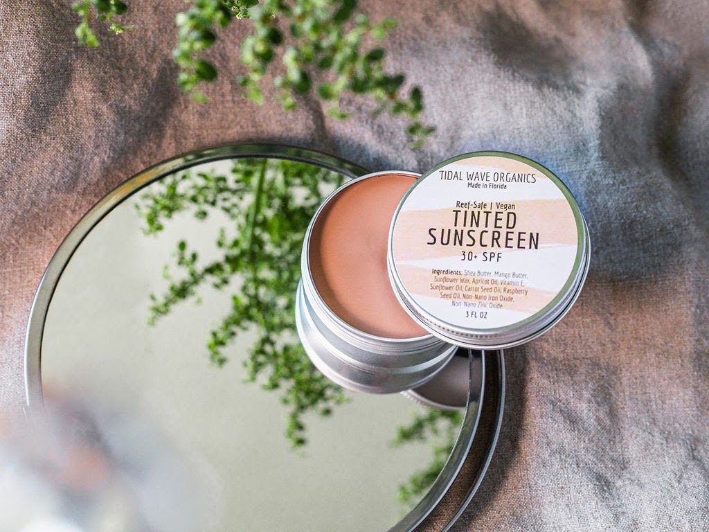 Tinted Vegan Mineral Sunscreen | Reef-safe, Plant-based SPF 30+ - Etsy