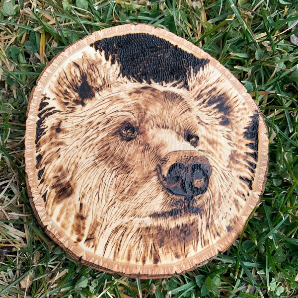Bear Wood Burning - Etsy
