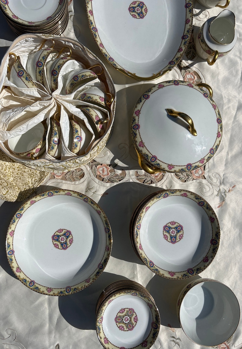 Limoges 91 Piece Match Set of Antique Limoge China Circa 1920 F Legrand ...