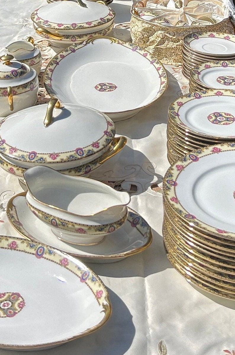 Limoges 91 Piece Match Set of Antique Limoge China Circa 1920 F Legrand ...