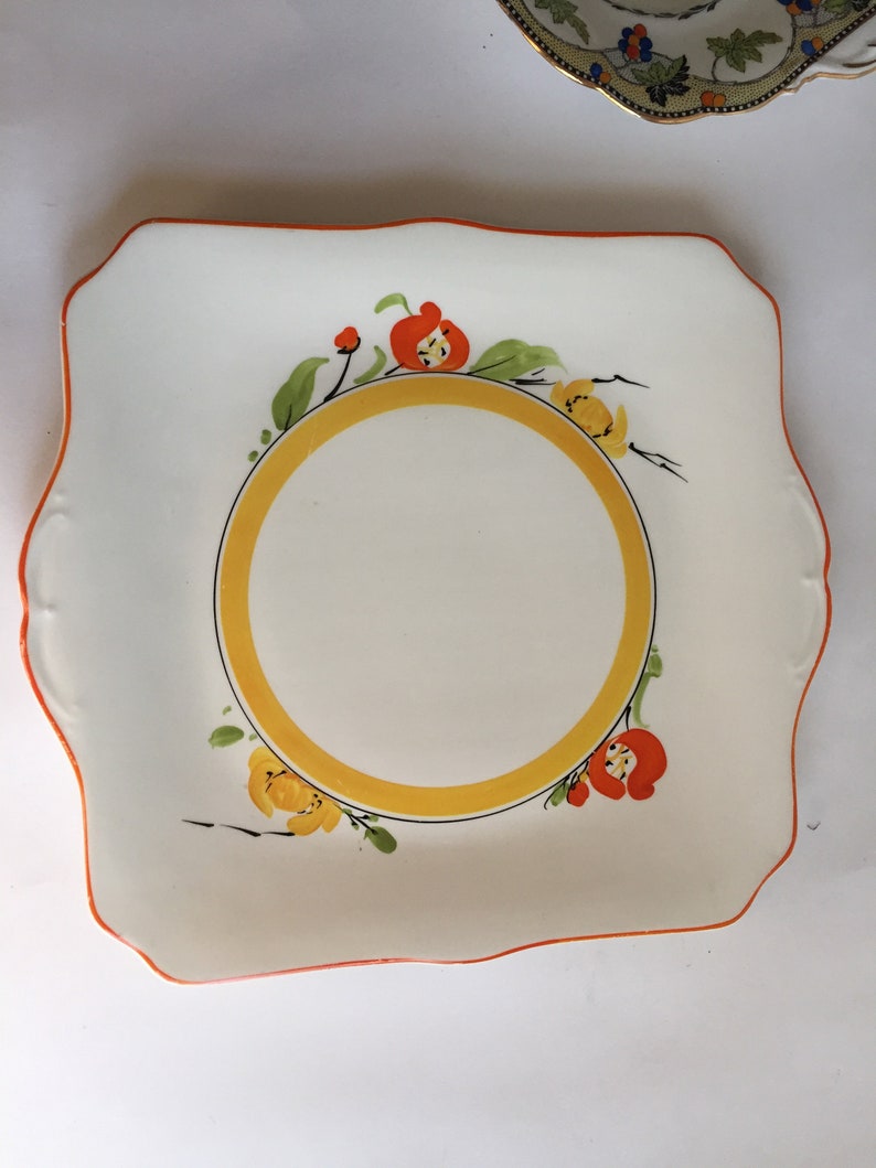 Myott Son & Co. England Serving Platter Handpainted Unique Fine Vintage ...