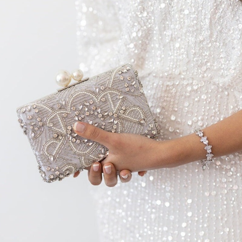 Ivory Bridal Clutch - Etsy