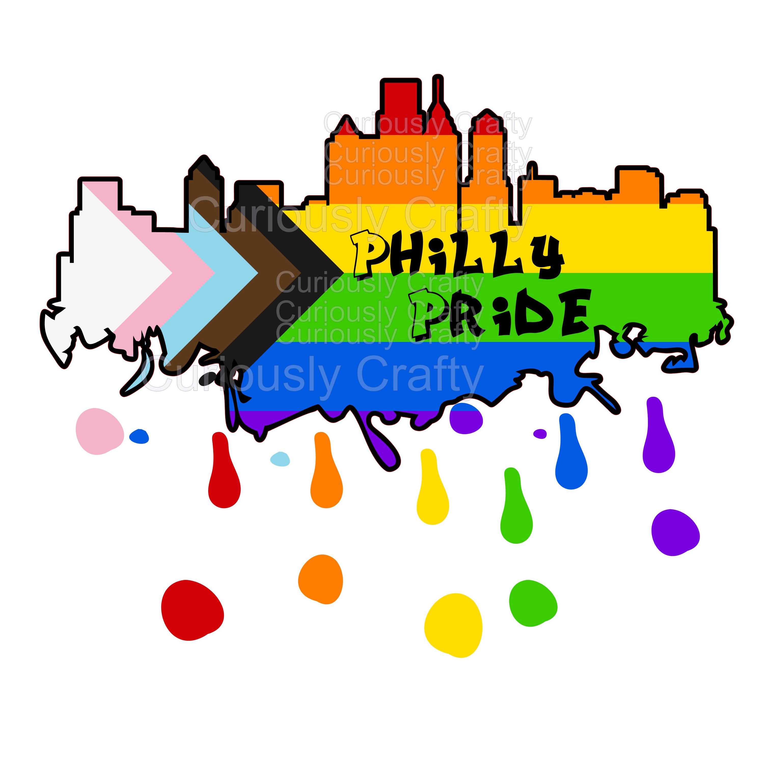 Philly Pride Flag Skyline Digital Download - Etsy