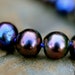 Splendid Dark Purple Pearl Necklace - Etsy