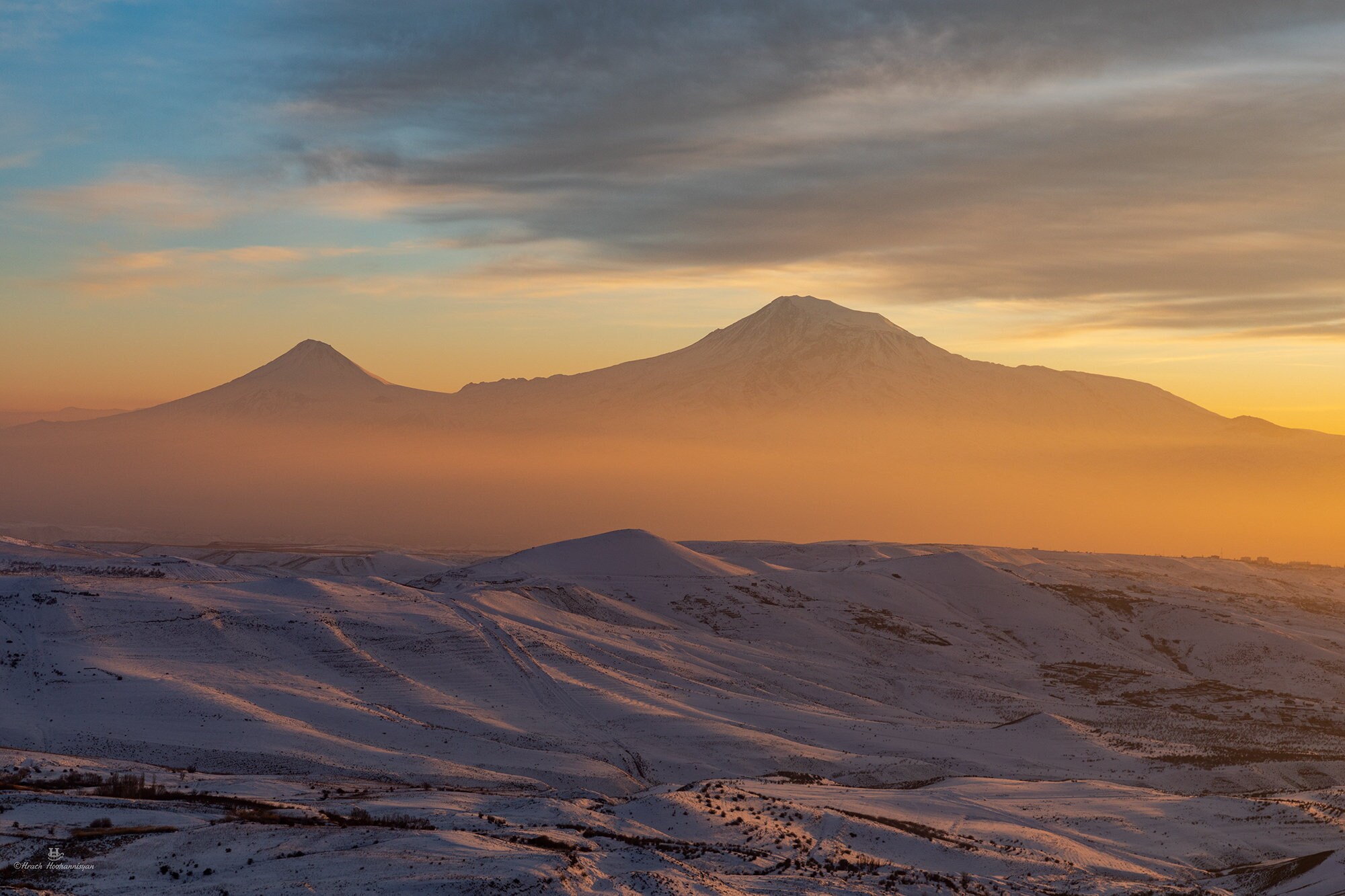 Mount Ararat at Sunrise Armenia- Original Hand-signed Fine Art Print ...