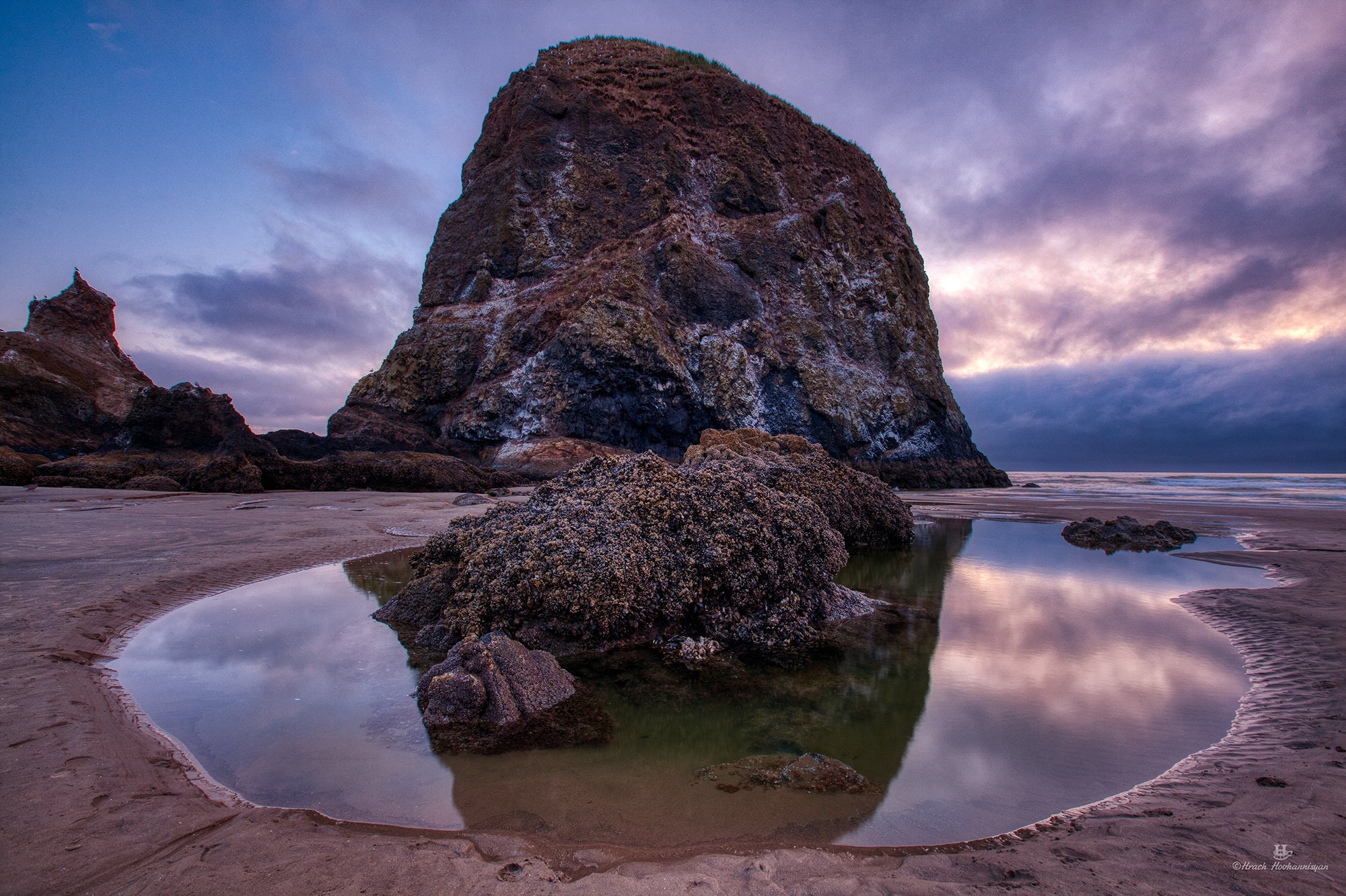 Cannon Beach, Oregon at Twilight- Fine Art Photography Canvas Print ...