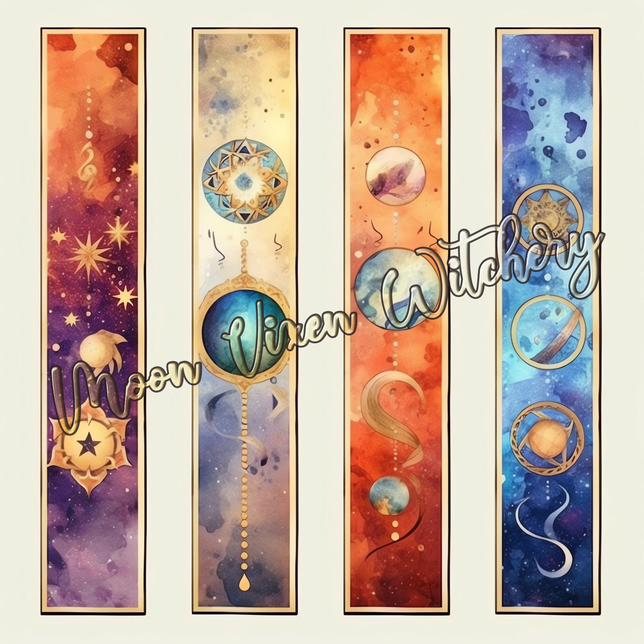 Digital Bookmarks - 5 Sheets, Total of 23 Bookmarks - Printable or ...