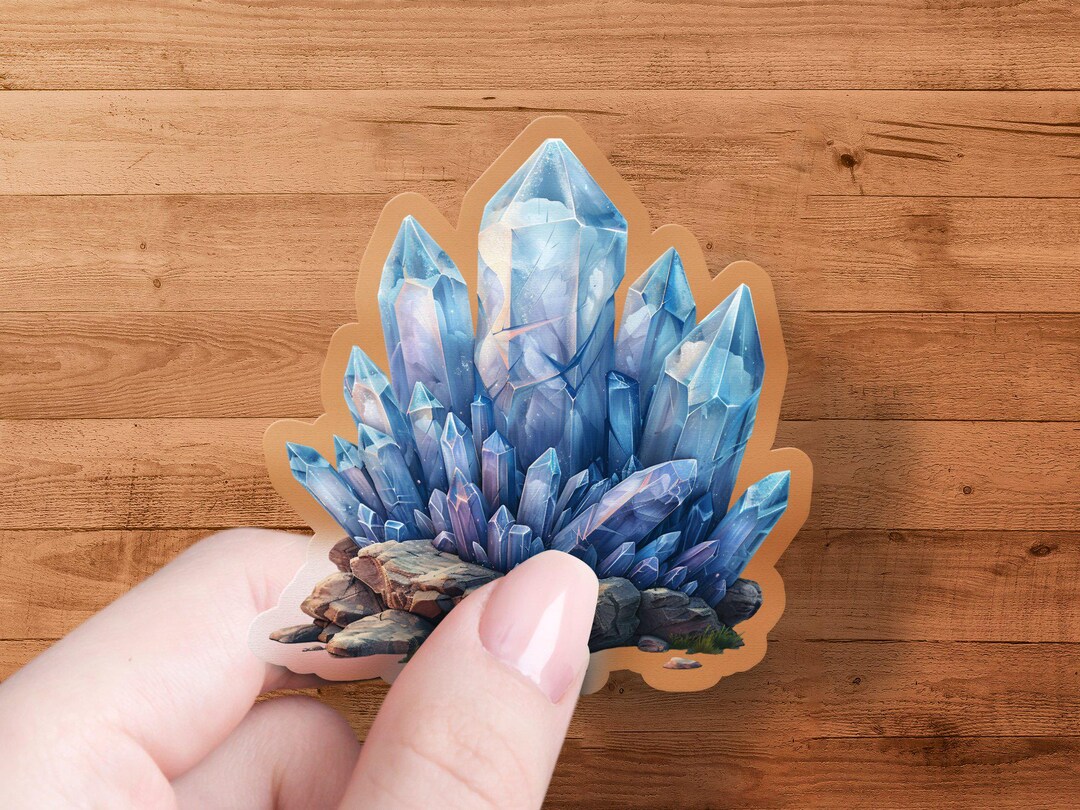Crystals Sticker, Die Cut Sticker, Kiss Cut Sticker, Holographic ...