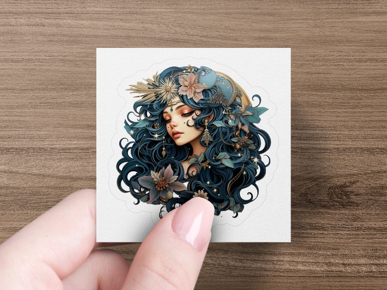 Goddess Sticker, Die Cut Sticker, Kiss Cut Sticker, Holographic Sticker ...
