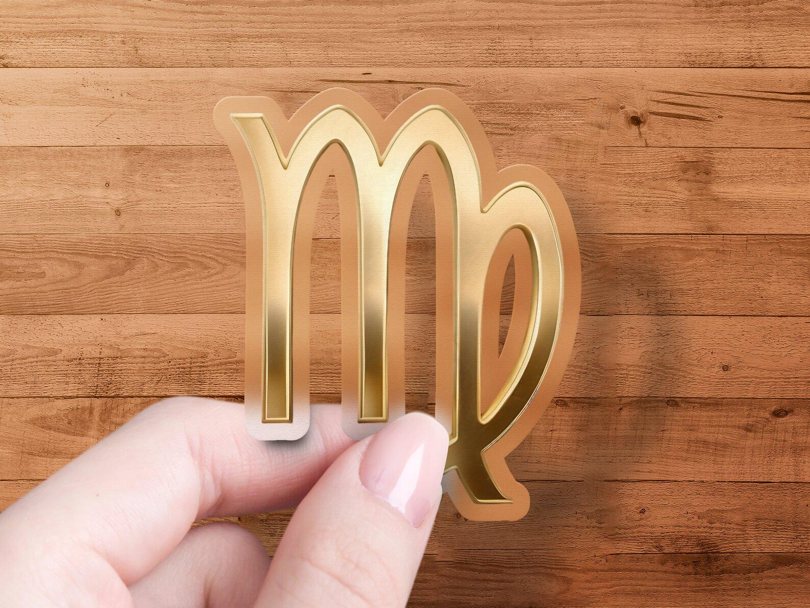 Virgo Symbol Sticker, Die Cut Sticker, Kiss Cut Sticker, Holographic ...