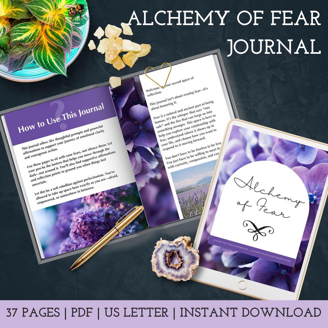 Alchemy of Fear Journal - 28-day Shadow Work Printable | Face ...