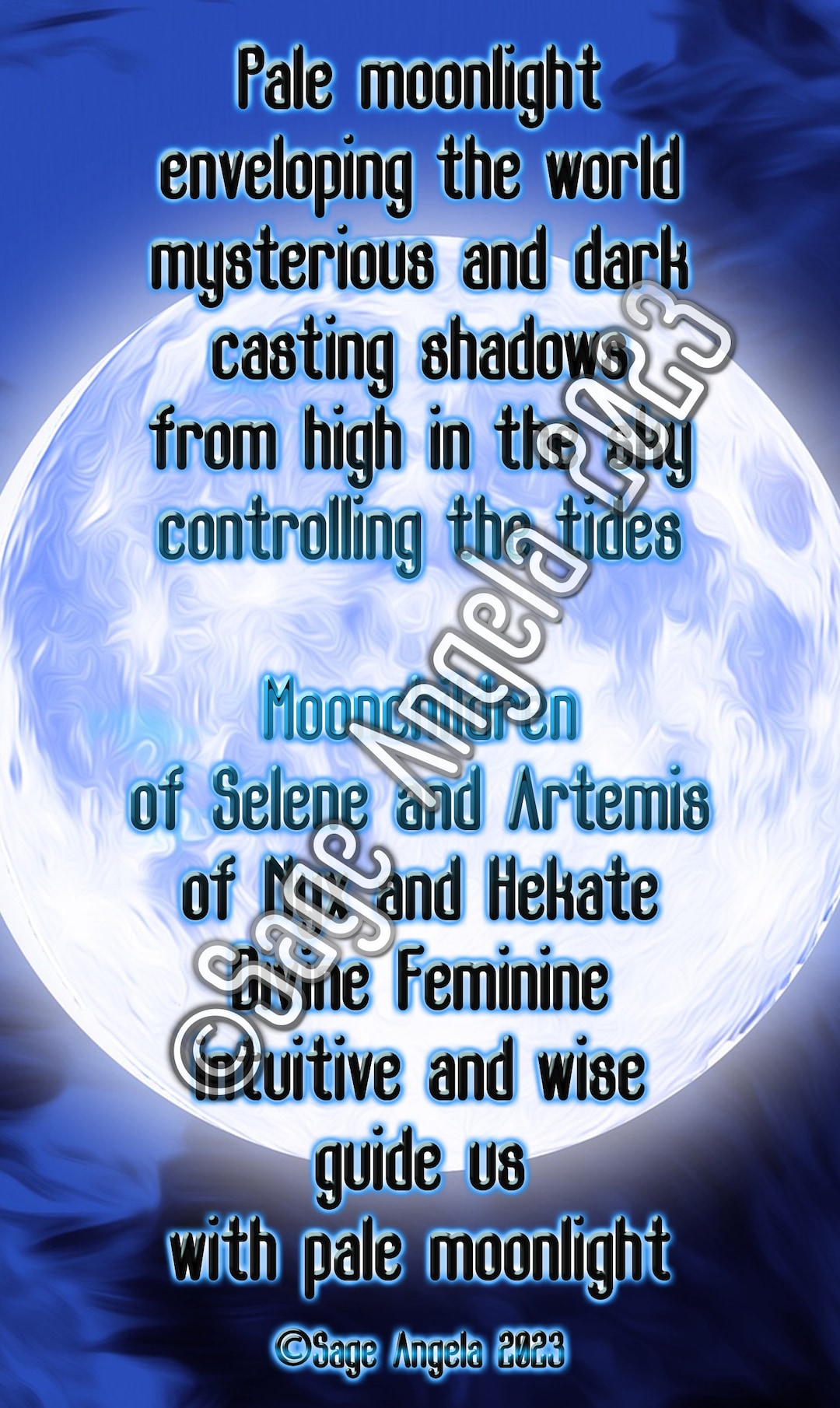 Pale Moonlight - Poetry by Me Wordart - PNG, Poem, Music - Etsy