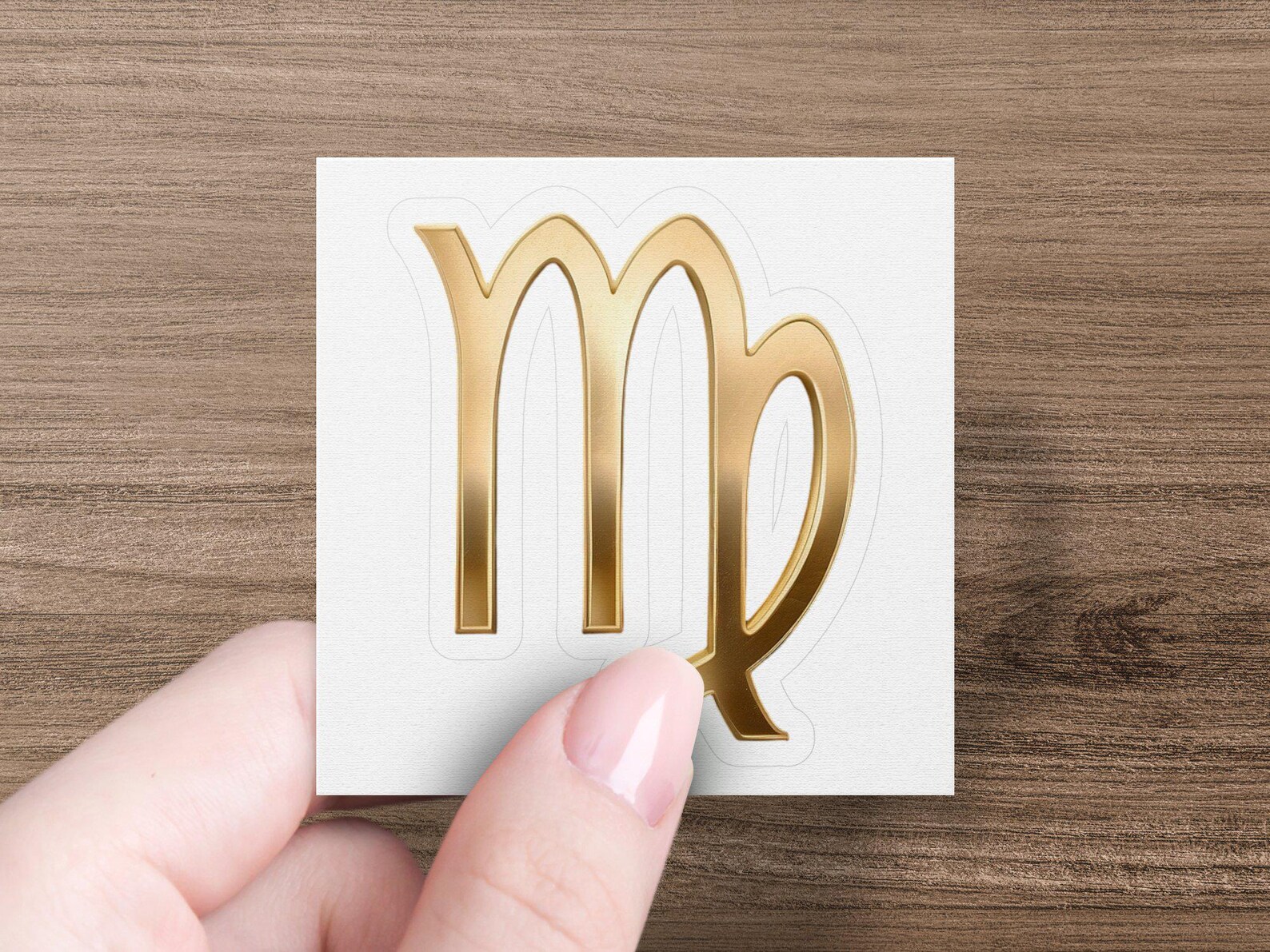 Virgo Symbol Sticker, Die Cut Sticker, Kiss Cut Sticker, Holographic ...