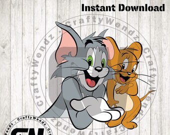 Tom Jerry Svg Png | Etsy