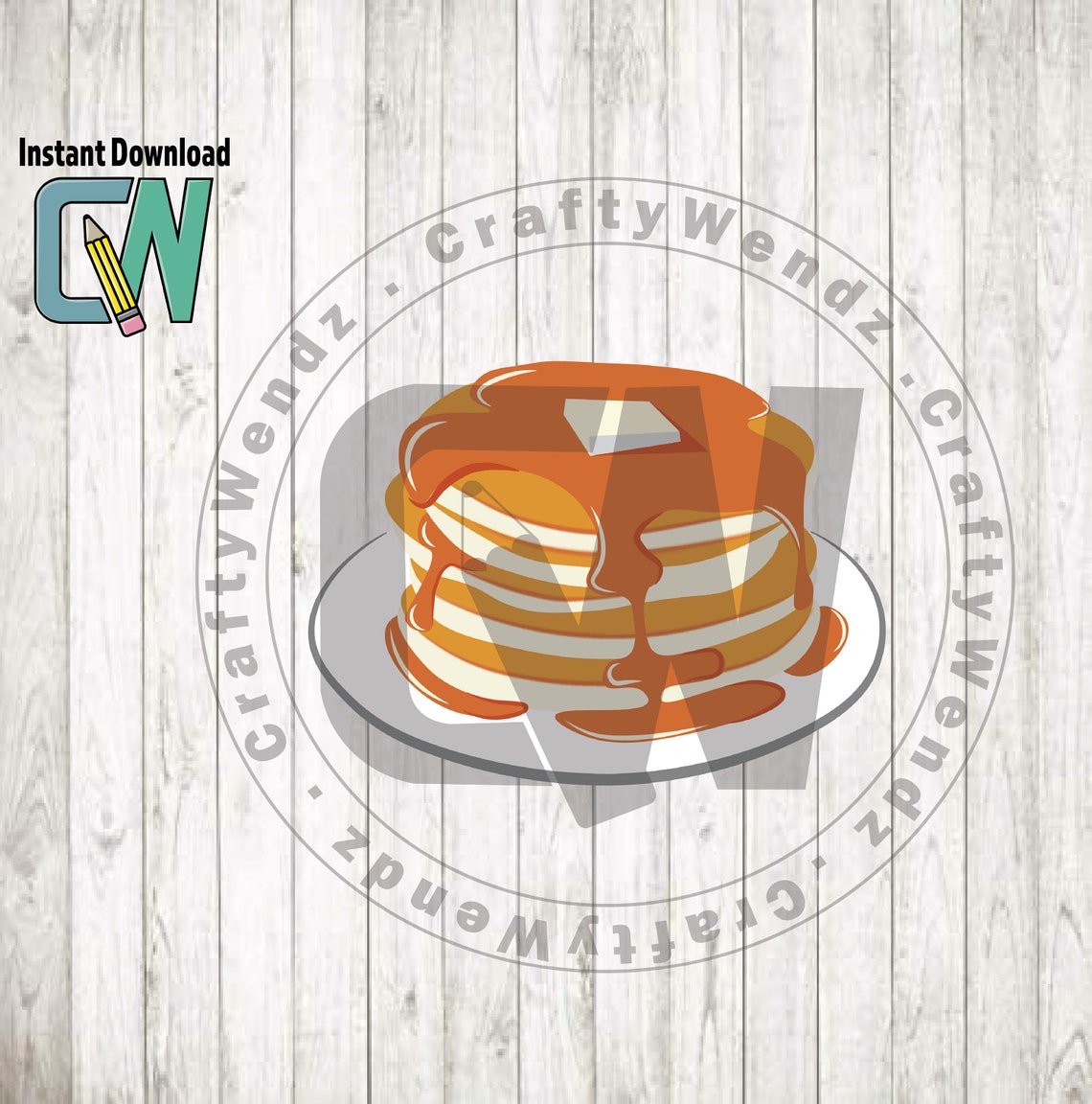 Pancake SVG, PNG File Instant Download - Etsy