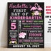 Flamingo First Day of School Sign Girl Back to School - Etsy