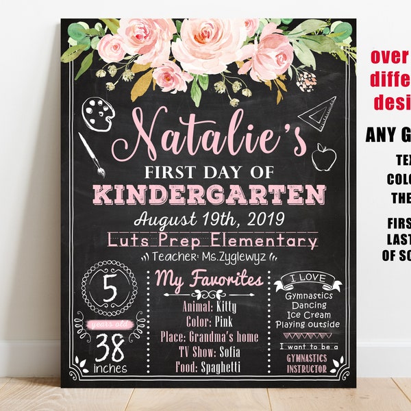 Chalkboard Flowers - Etsy