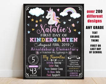 Dinosaur First Day of School Sign Printable Preschool - Etsy