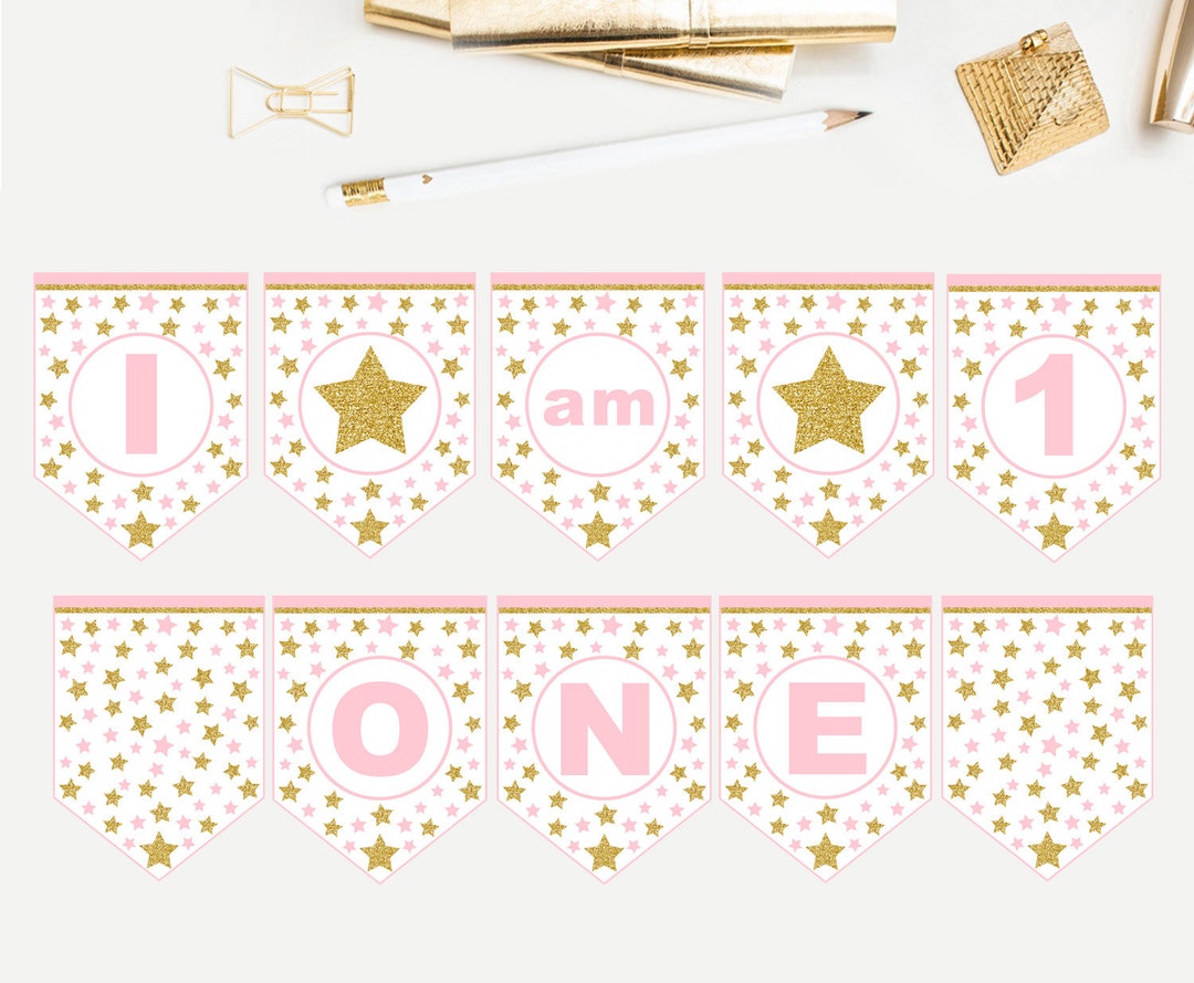 I Am One Banner, One High Chair Banner, Twinkle Twinkle Little Star ...