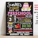 Owl First Day of School Printable Sign, Girl Preschool Sign ...