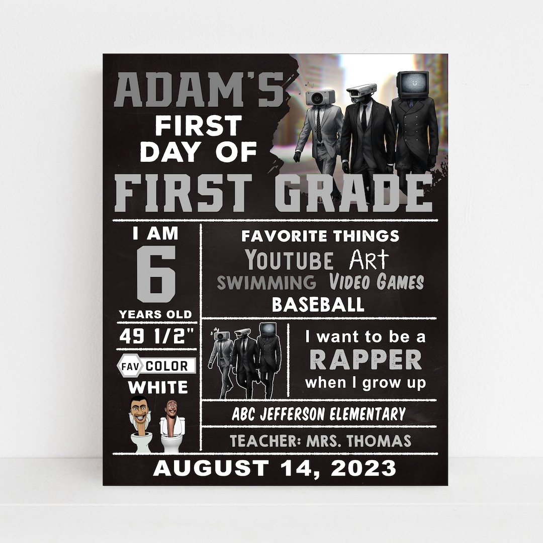 First or Last Day of School Sign Printable, Preschool, Kindergarten ...