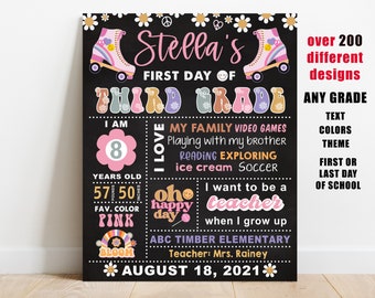 First Day of Pre-k Sign INSTANT DOWNLOAD PRINTABLE First Day of School ...