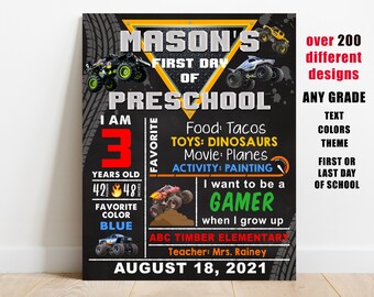 School Monster Truck - Etsy
