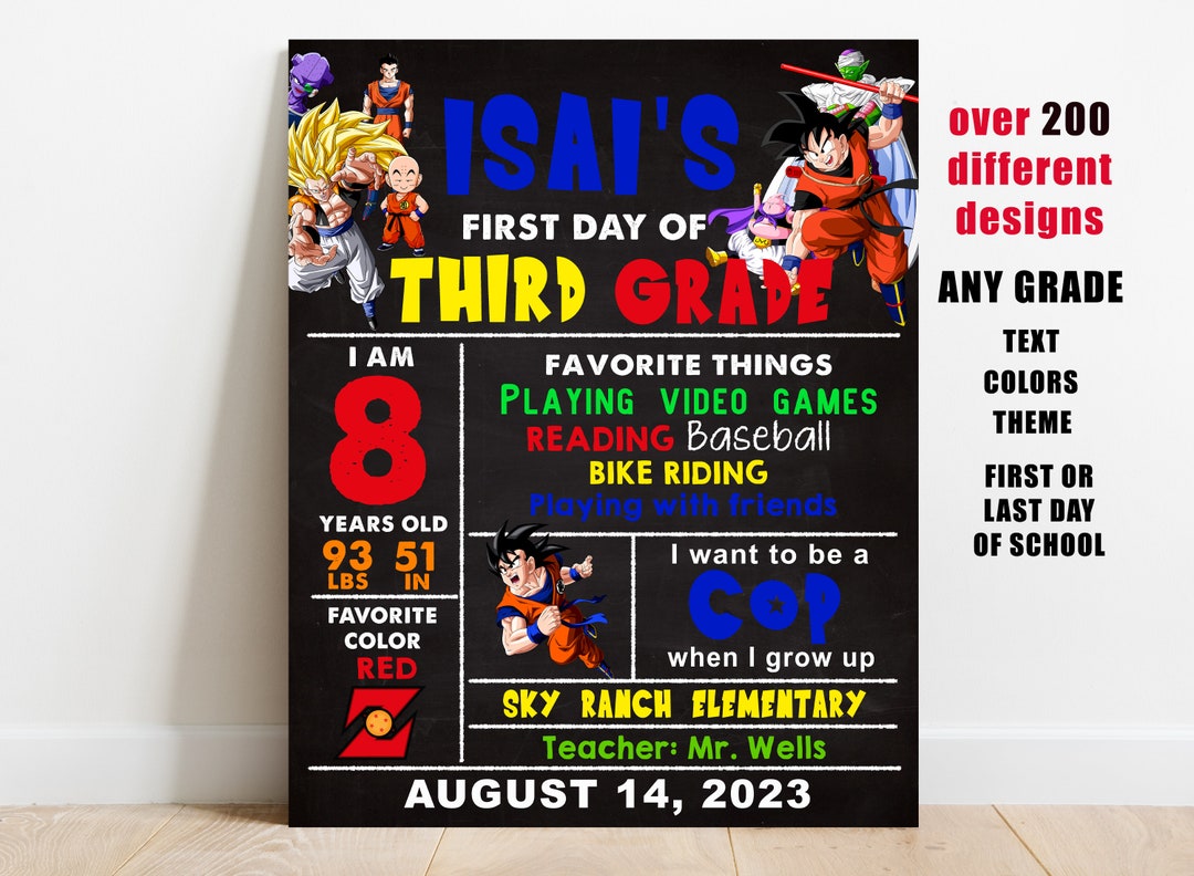 First or Last Day of School Sign Printable, Back to School Chalkboard ...