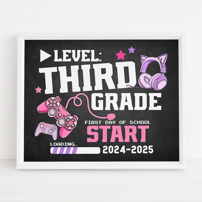 3rd Grade Sign - Etsy