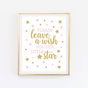 Please Leave a Wish for Our Little Star Sign, Twinkle Twinkle Little ...