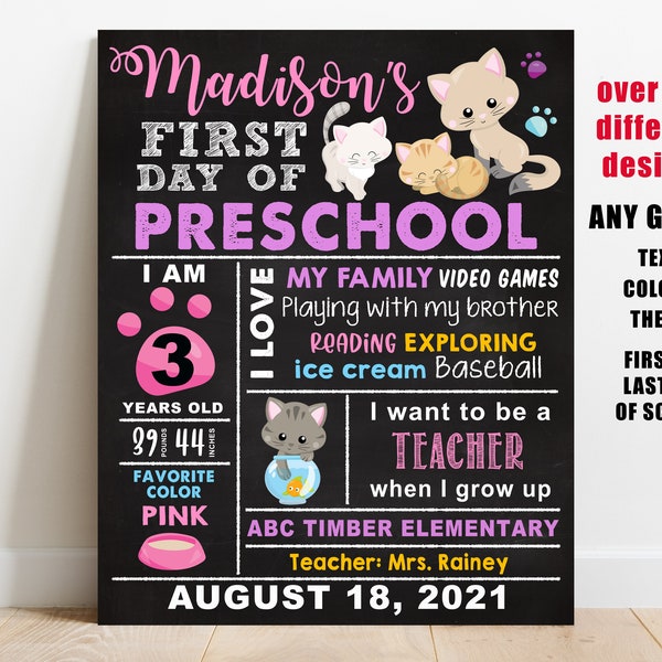 Chalkboard Cat - Etsy