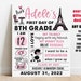 Paris First or Last Day of School Sign Printable, Girl Back to School ...