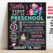 Mermaid First Day of School Printable Sign, Girl Back to School Sign ...