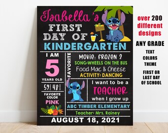 Princess First Day of School Sign Printable Girl Back to | Etsy