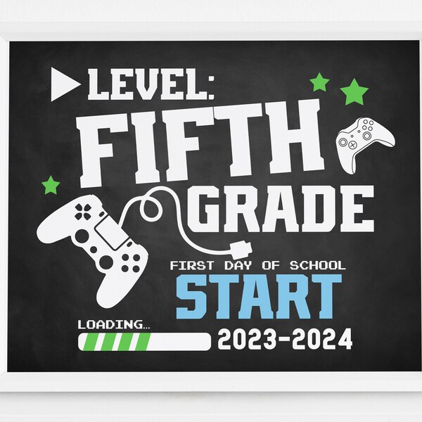5th Grade Sign - Etsy