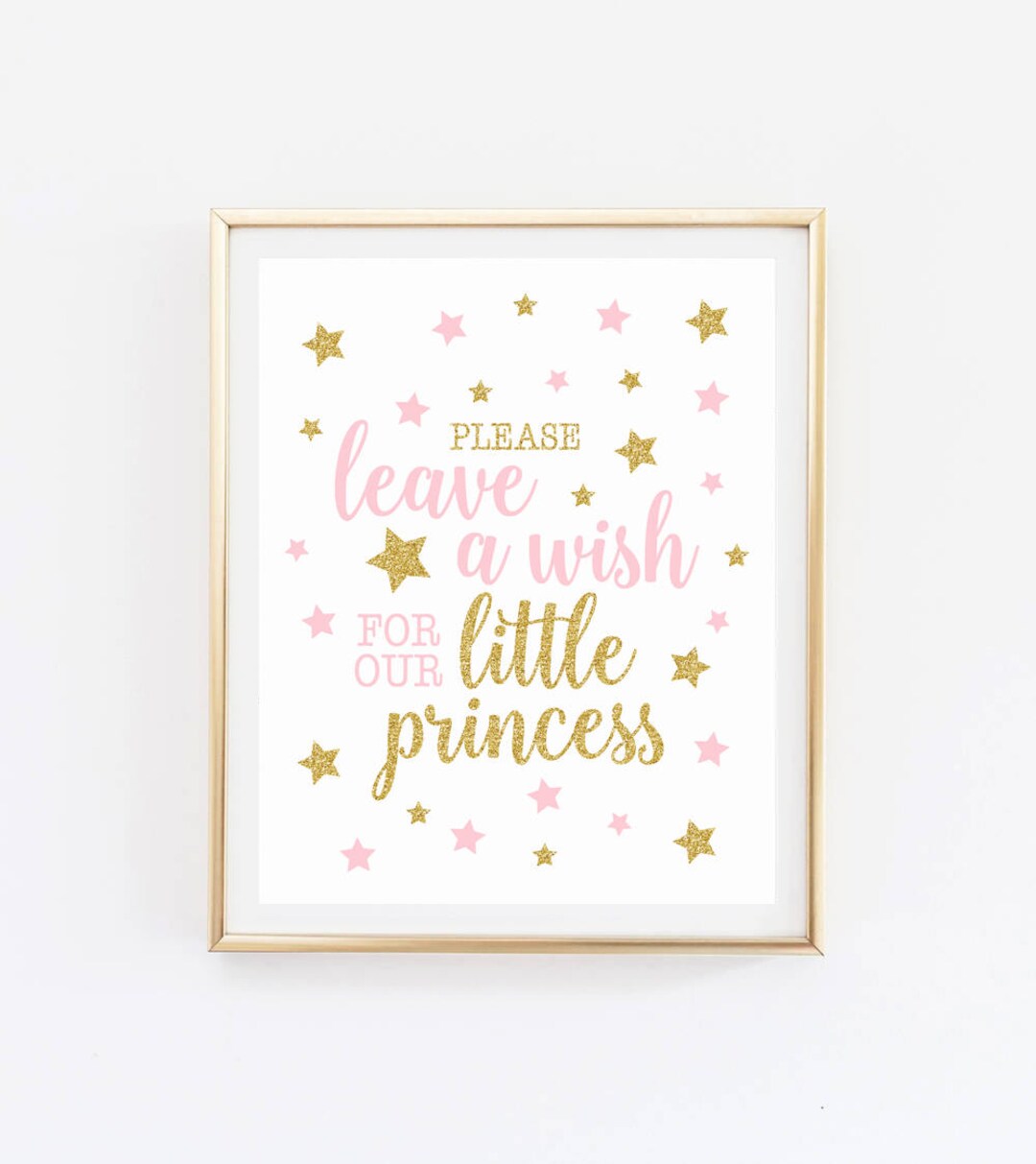 Please Leave a Wish for Our Little Princess Sign, Twinkle Twinkle ...