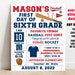 Baseball First Day of School Sign Printable Boy Back to - Etsy