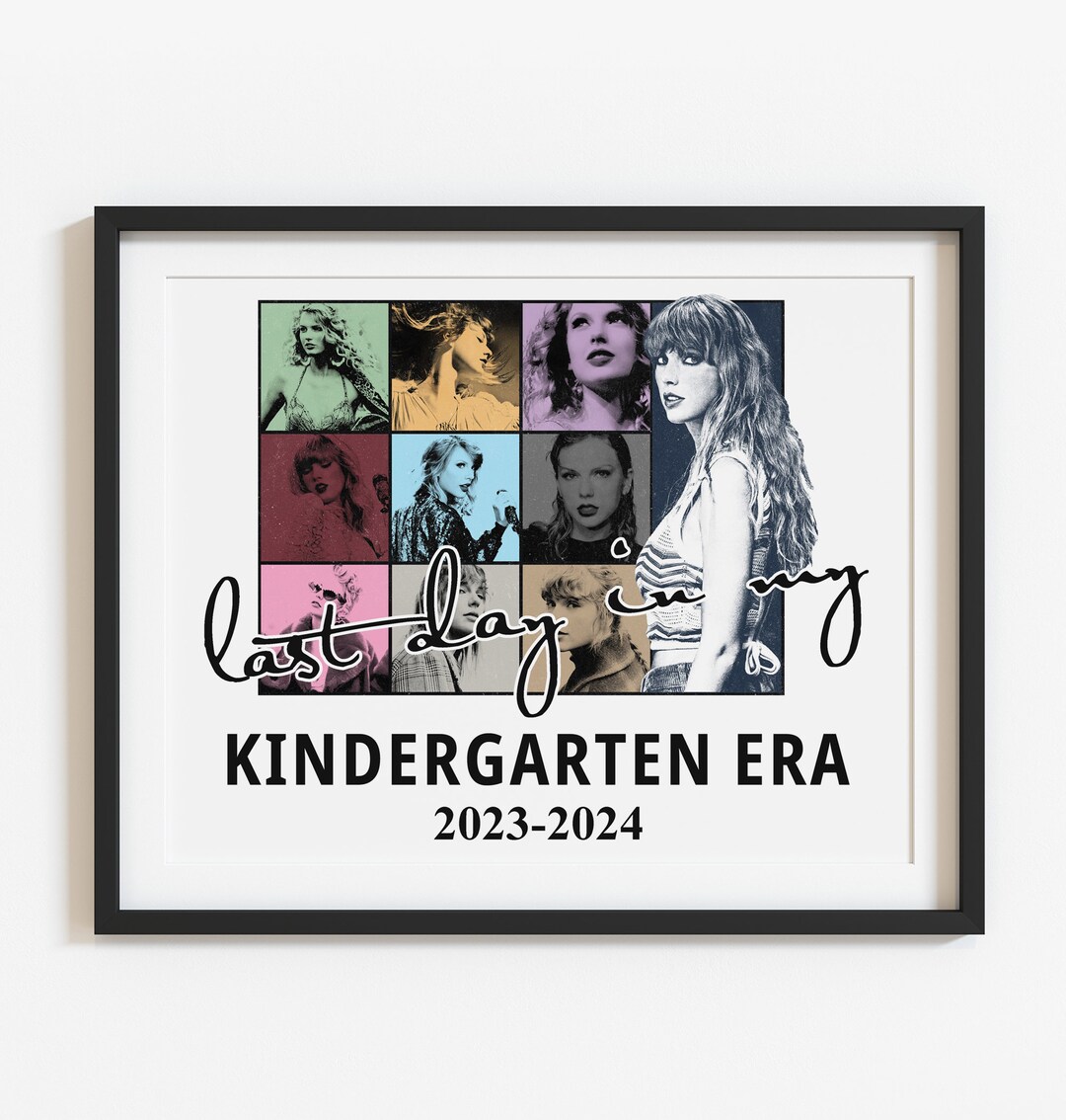Last Day of Kindergarten Sign Printable, Girls Last Day in My ...