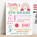 Rainbow First Day of School Sign Printable, Girl Back to School ...