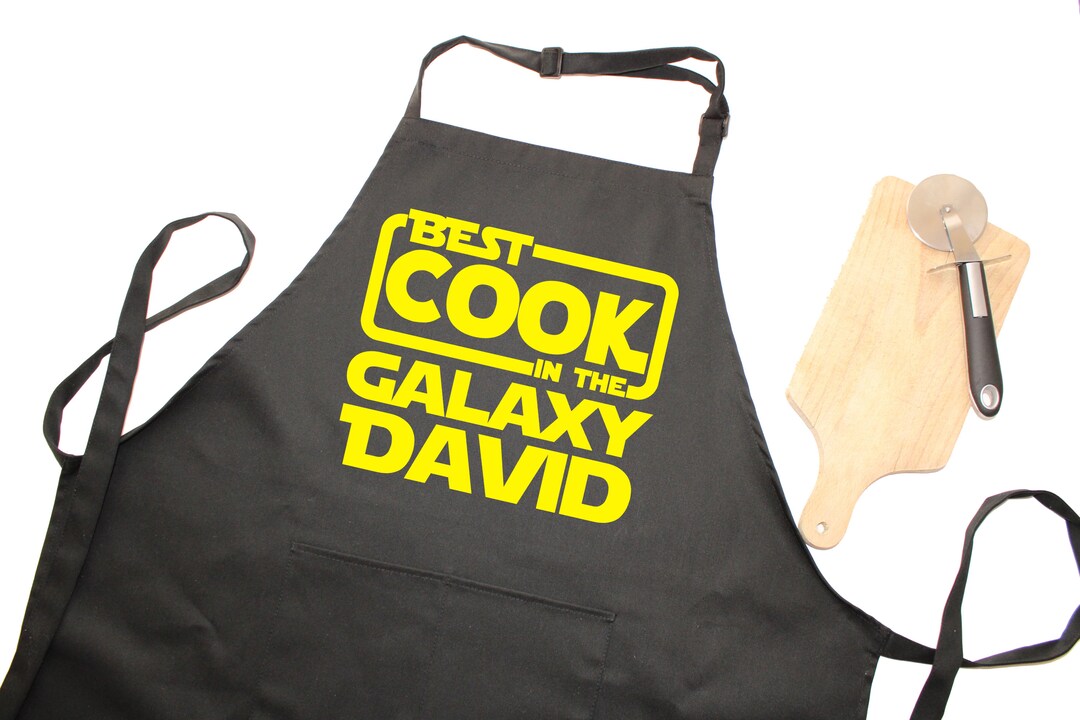 Best Cook or Chef in the Galaxy Cooking Apron in Star Wars Style Print ...