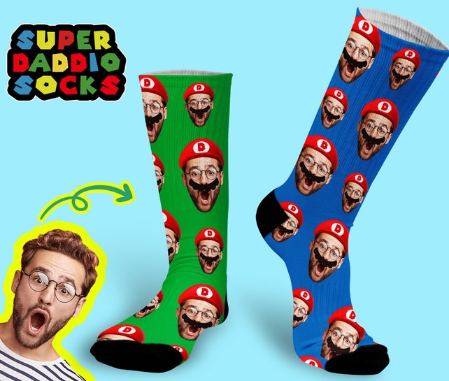 Mario Socks - Etsy