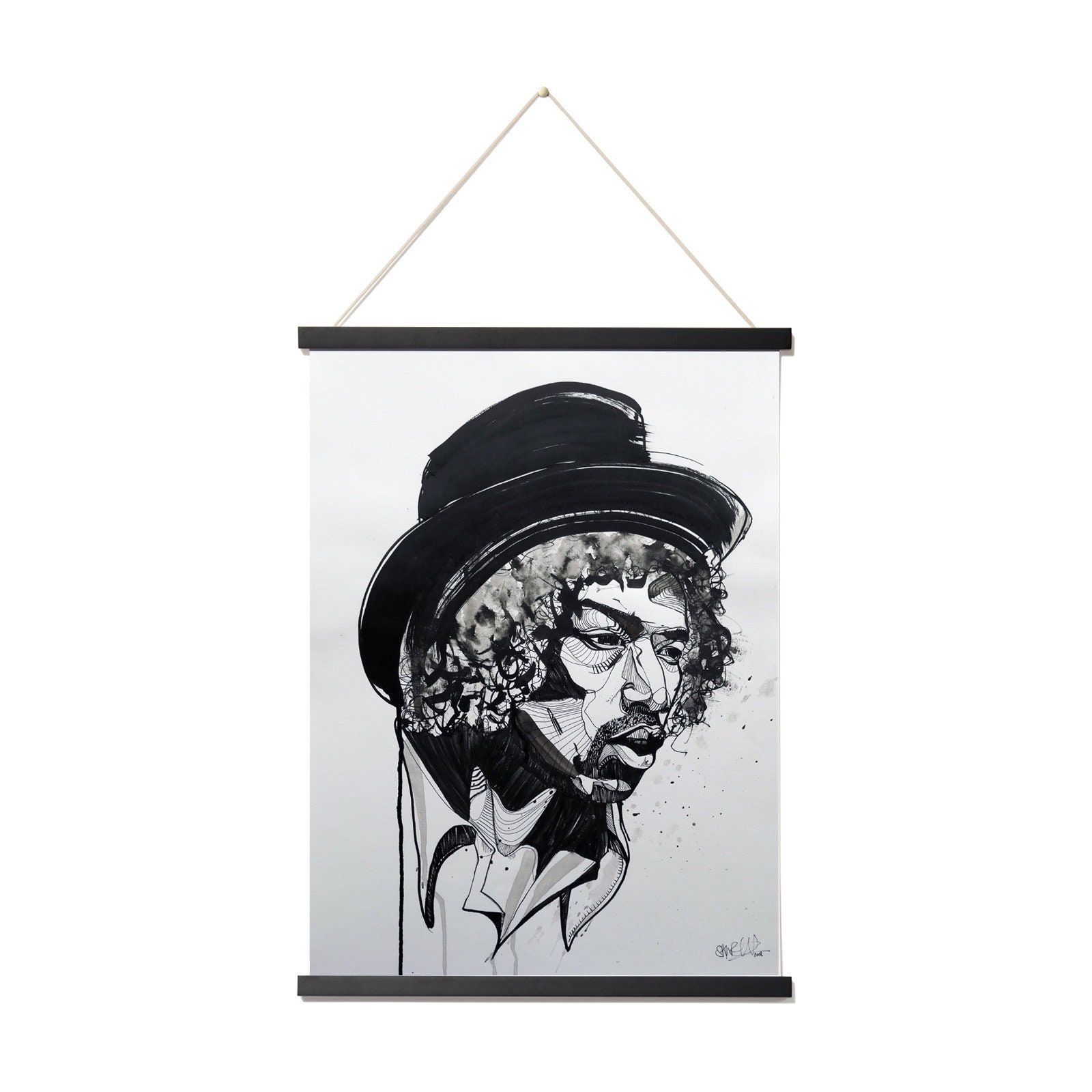 CUSTOM Portrait / Celebrity Portrait Ink A4/A3/A2 ORIGINAL ART Drawing ...