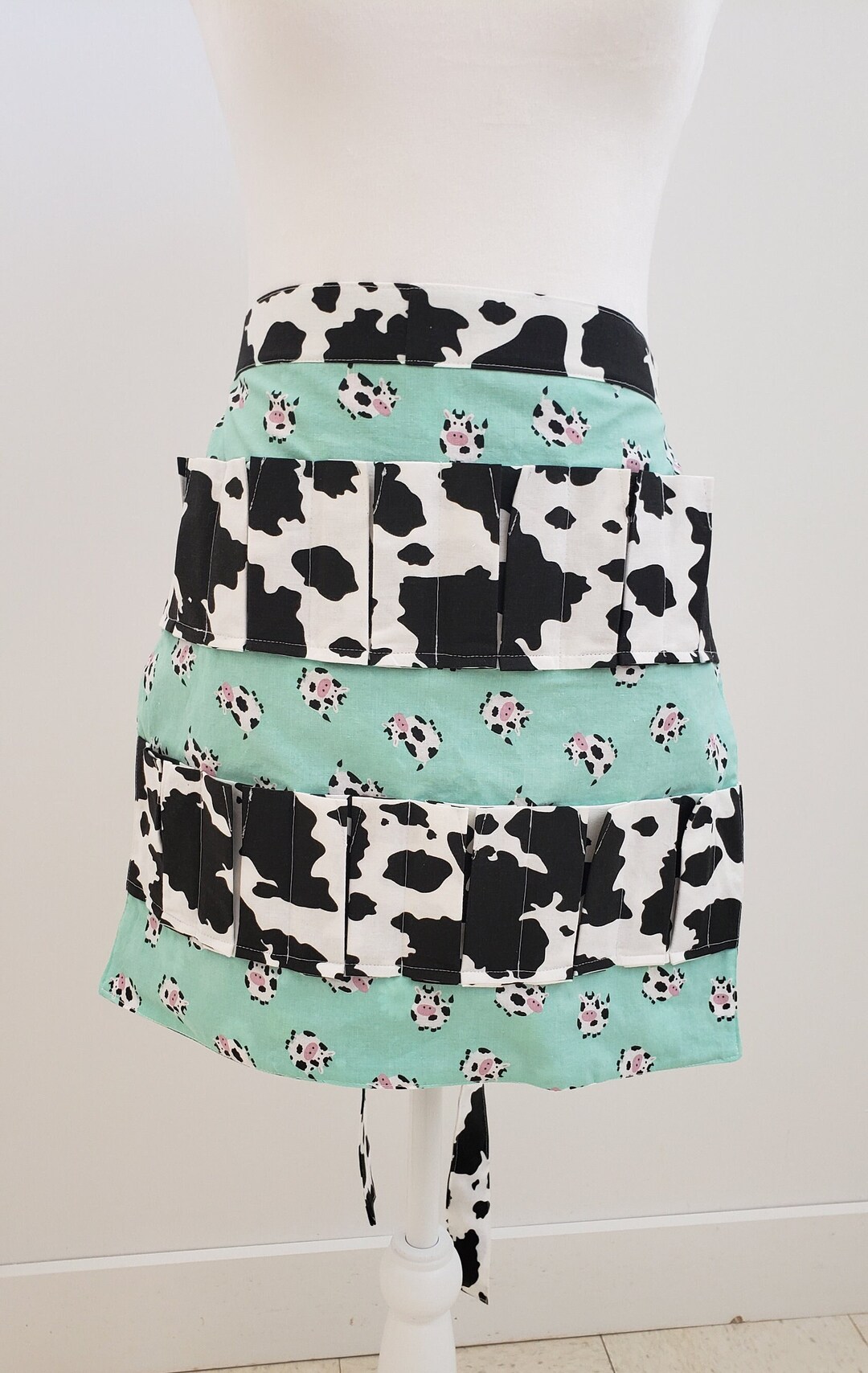 Cow, Chicken Egg Collecting Apron, Egg Gathering, Cow Print Apron ...