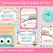 Owl Editable Birthday Party Decorations Printable, INSTANT DOWNLOAD - Etsy