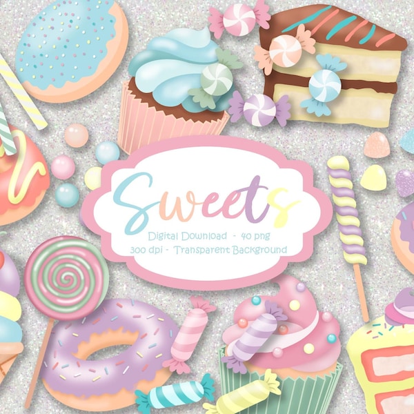 Candyland Clipart - Etsy