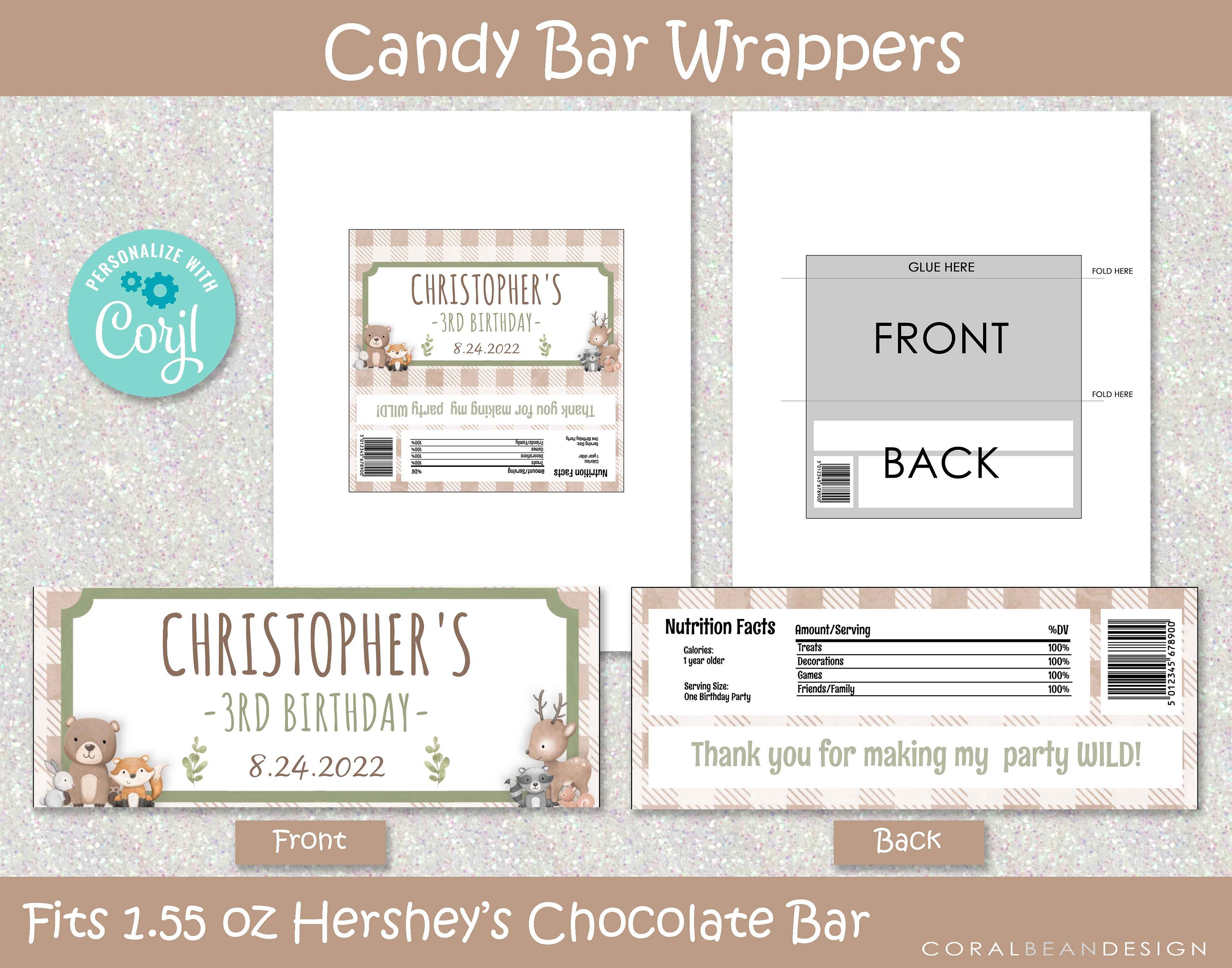 Woodland Animal Editable Printable Birthday Party Decorations Package ...