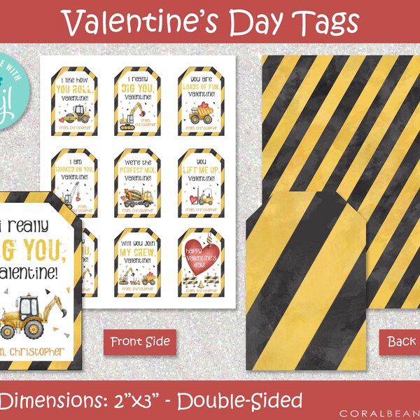 Construction Valentine - Etsy