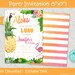 Tropical Luau Editable Printable Birthday Party Invitation Template ...