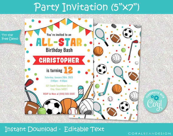 Youre Invited Football Clipart